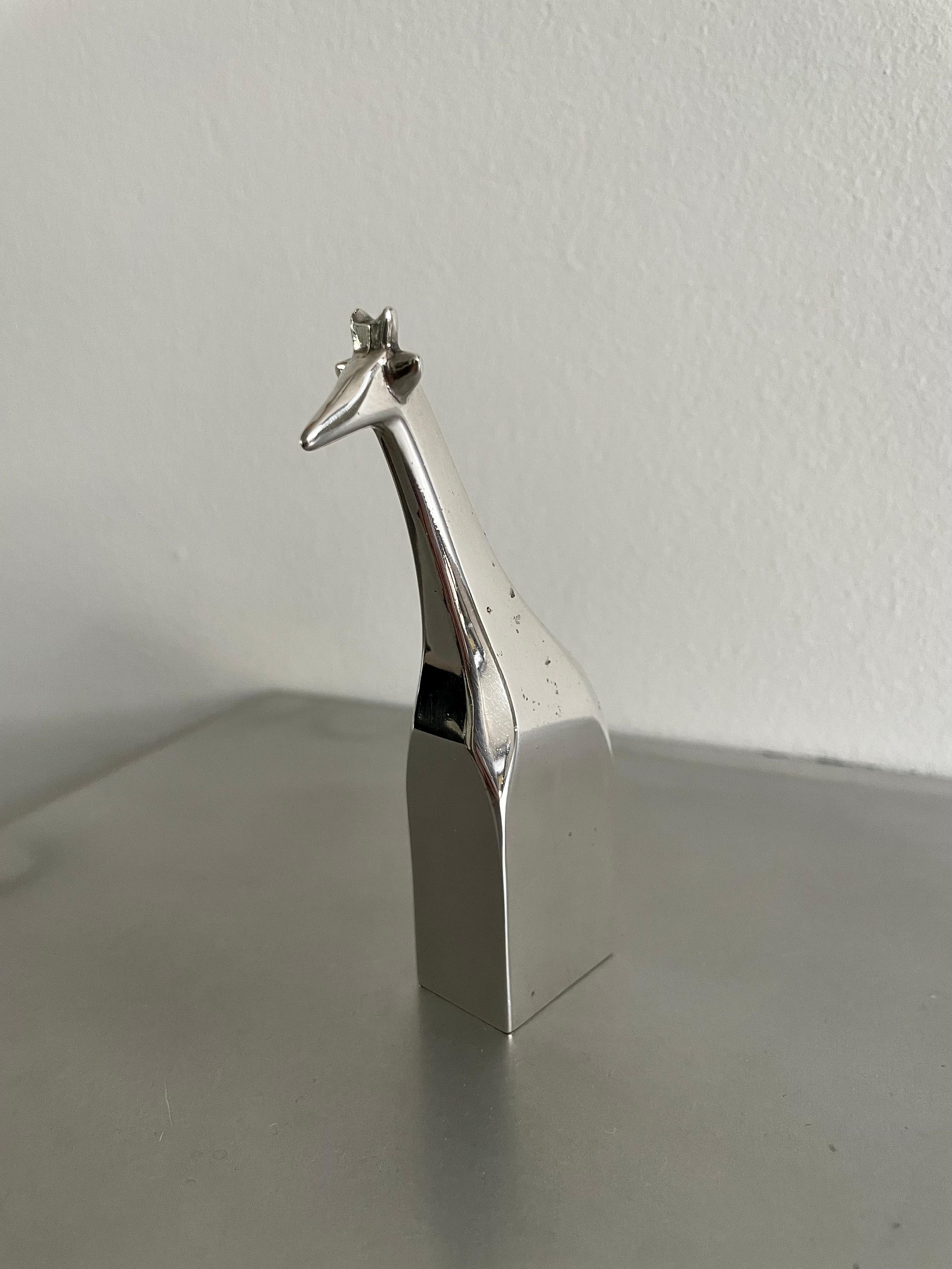 Vintage Dansk Silver Plated Giraffe Paperweight For Sale at 1stDibs ...