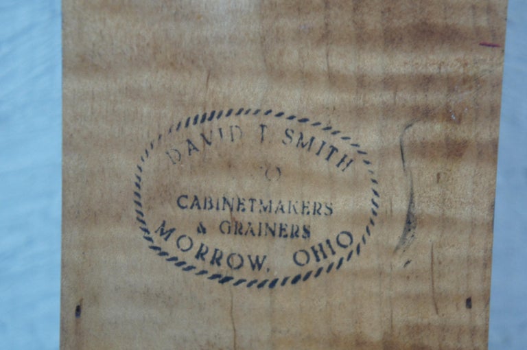 Vintage David T Smith Primitive Pipe Box w Drawer Match Stick Holder ...