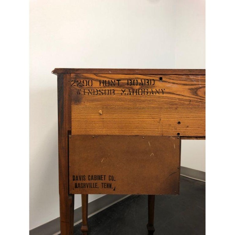 DAVIS CABINET Co Solid Mahogany Federal Style Sideboard For Sale at 1stDibs