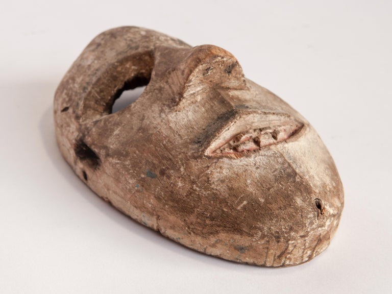 Vintage Dayak Mask from Borneo, Early to Mid-20th Century, on Metal ...