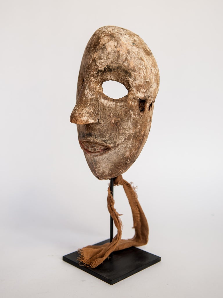 Vintage Dayak Mask from Borneo, Early to Mid-20th Century, on Metal ...