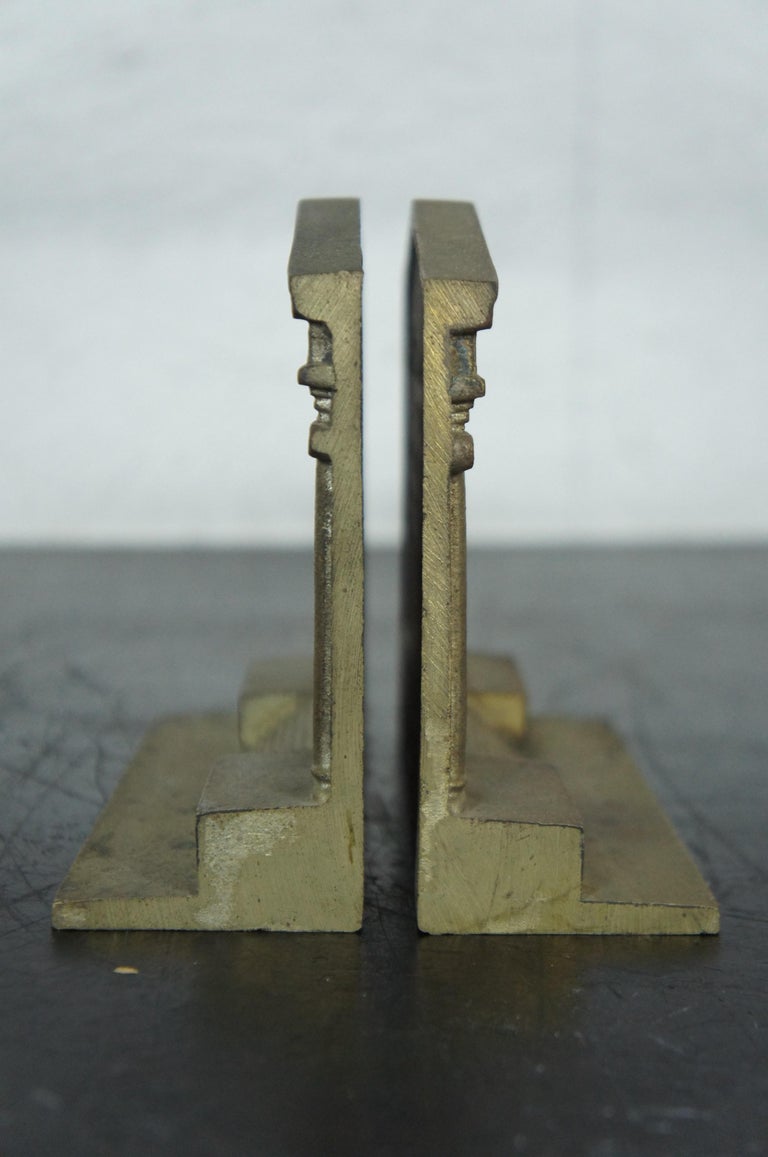 Vintage Dayton Ohio Old Courthouse Brass Bookends Temple of Theseus ...