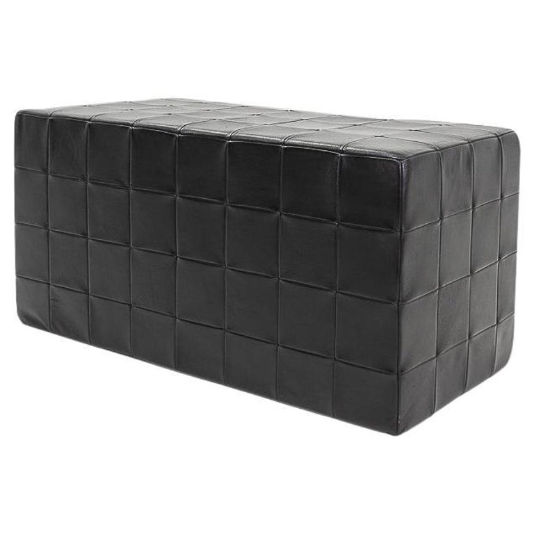 Vintage De Sede Patchwork Leather XL Hocker, 1970s For Sale at 1stDibs