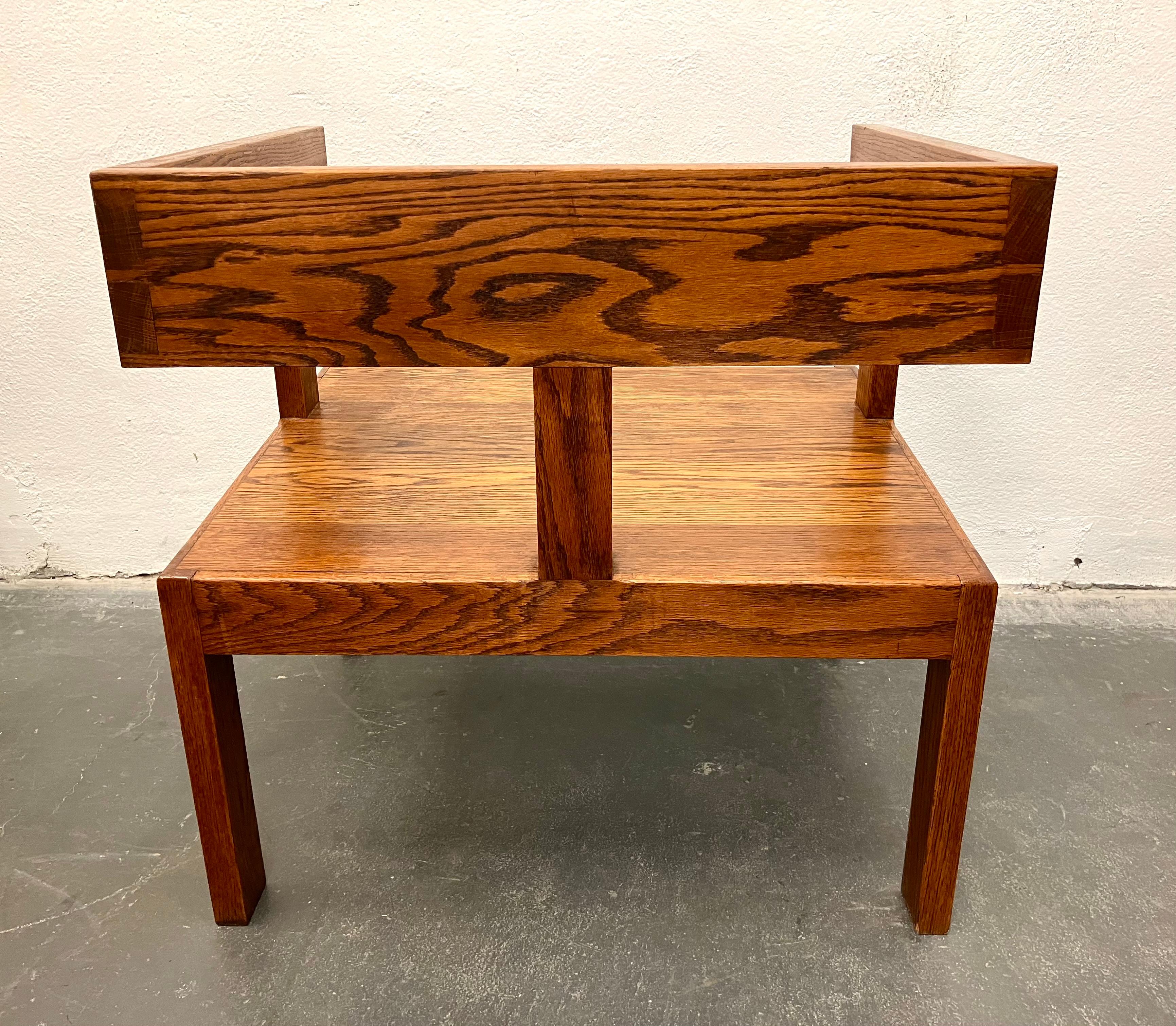 Vintage De Stijl Style Studio Craft Oak Armchair For Sale at 1stDibs ...