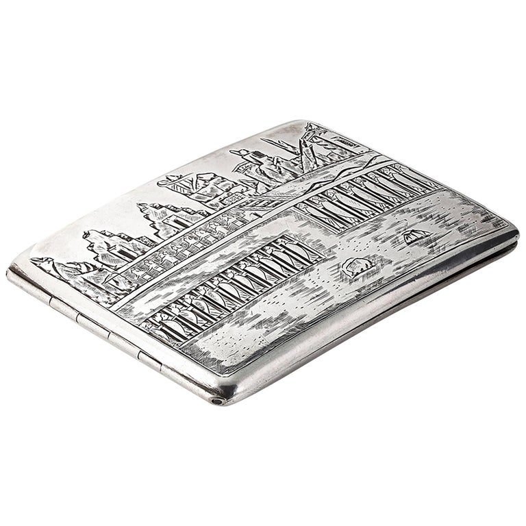 Vintage Deco Design Cigarette Case at 1stDibs