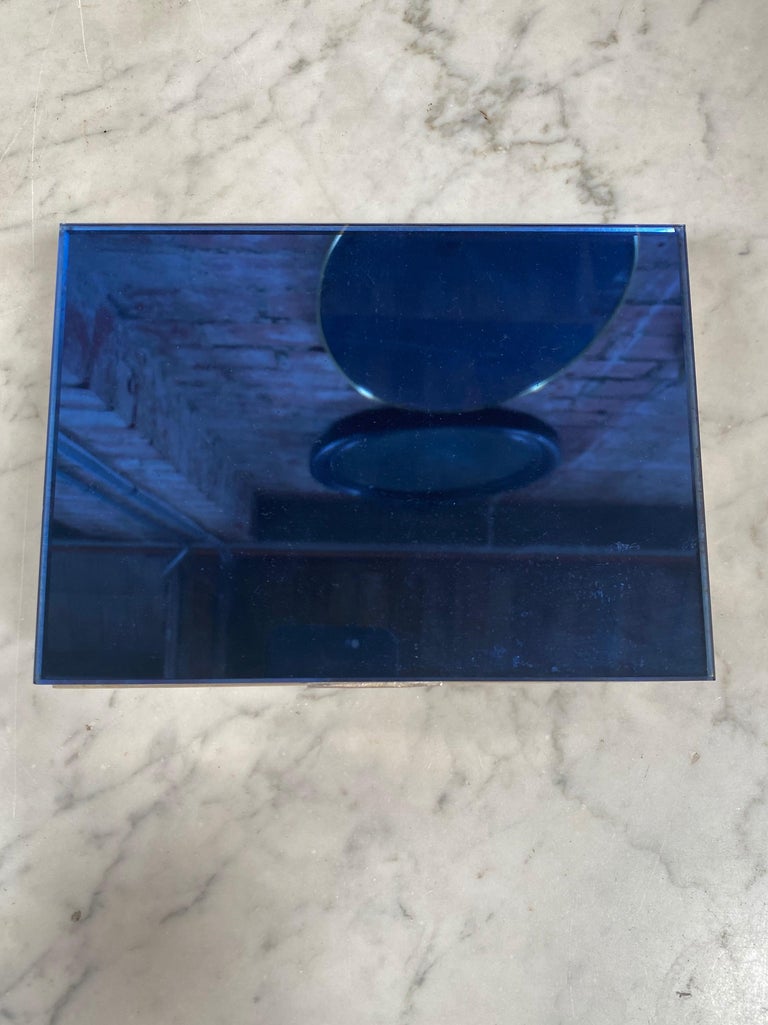 Vintage decorative Blue Box, 1970s For Sale at 1stDibs