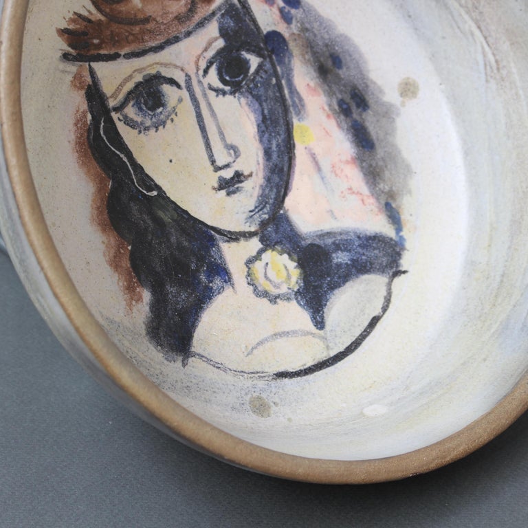 Vintage Decorative Ceramic Fruit Bowl by Atelier Menelika 'circa 1960s ...