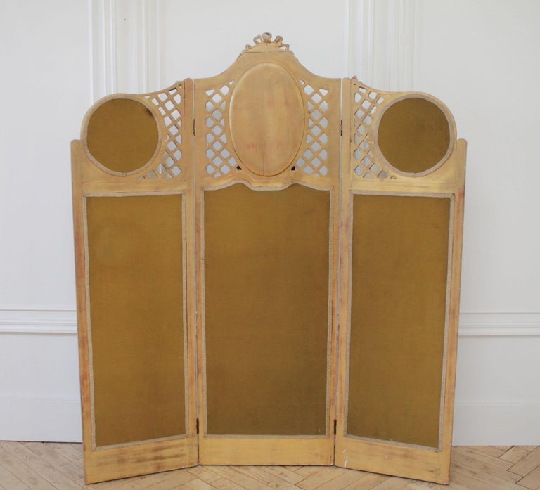 Vintage Decorative French Style Dressing Screen at 1stDibs
