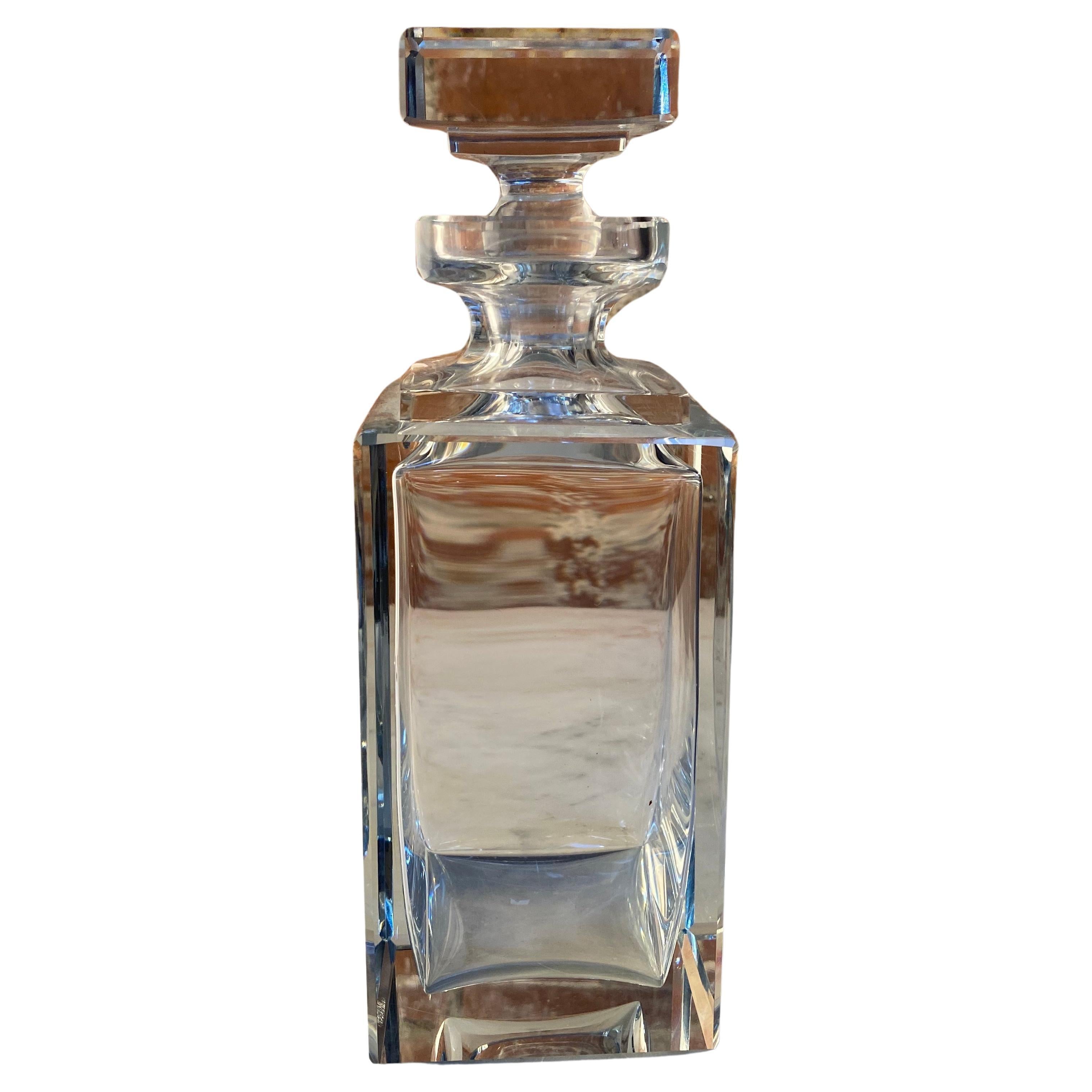 Vintage Crystal Italian Bottle 1950s For Sale at 1stDibs