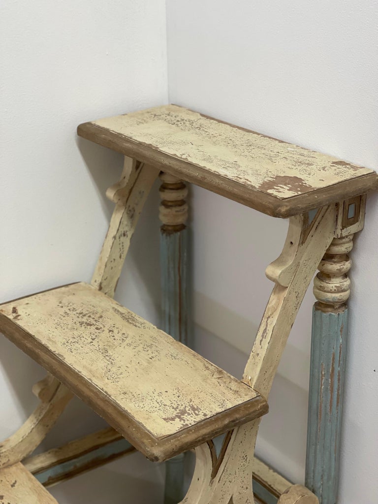 Vintage Decorative Library Steps, Tiered Table For Sale at 1stDibs