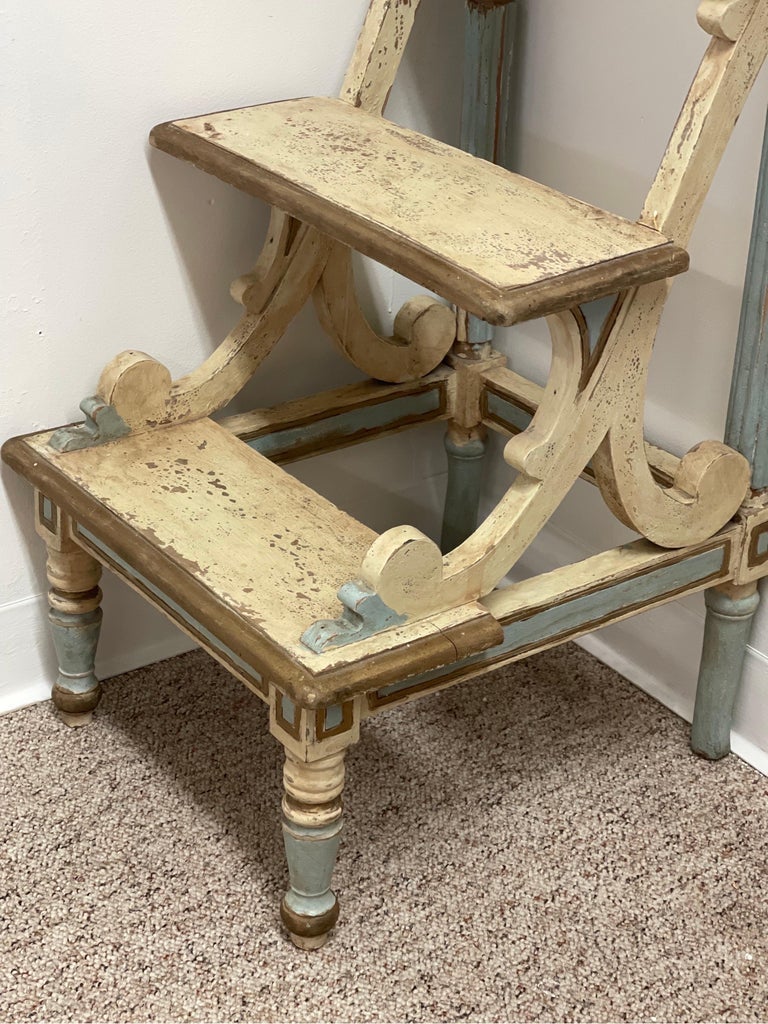 Vintage Decorative Library Steps, Tiered Table For Sale at 1stDibs