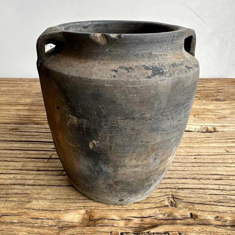 Vintage Decorative Matte Oil Pottery For Sale at 1stDibs