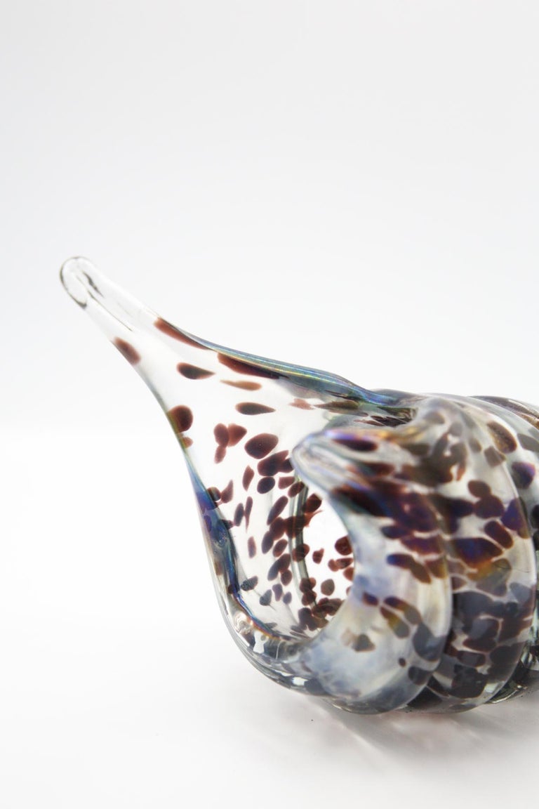 Vintage Decorative Murano Glass Shell For Sale at 1stDibs