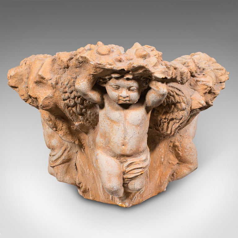 Vintage Decorative Putti Planter, Italian, Jardiniere, Cherub Figures ...