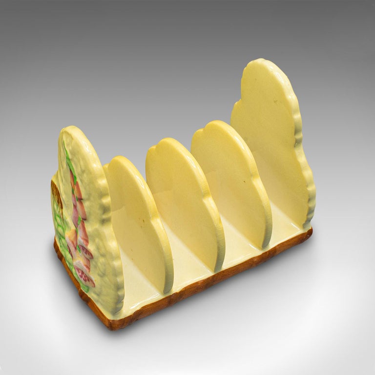 Vintage Decorative Toast Rack, English, Ceramic, Breakfast Stand, Mid ...