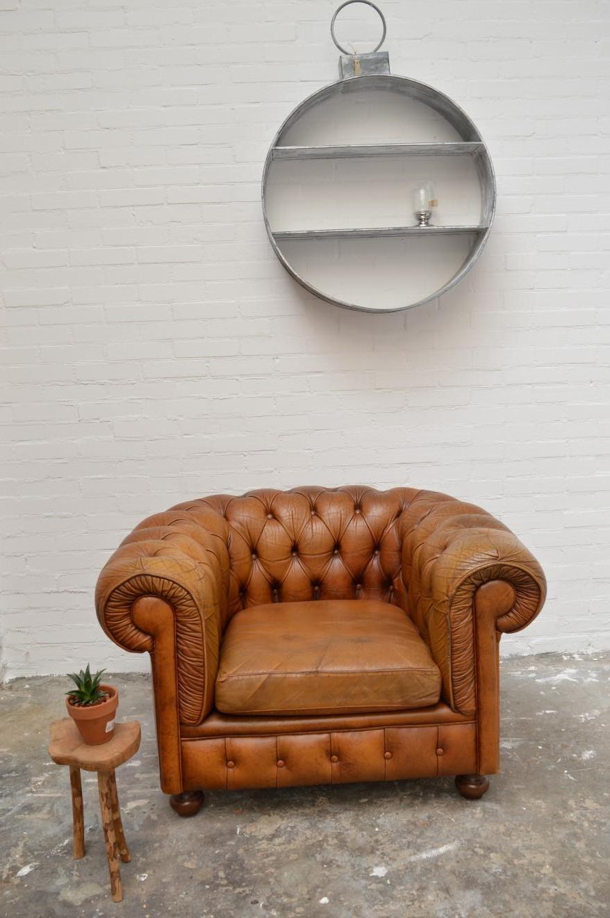 Vintage Delta Chesterfield Chair in Cognac Leather at 1stDibs | delta ...