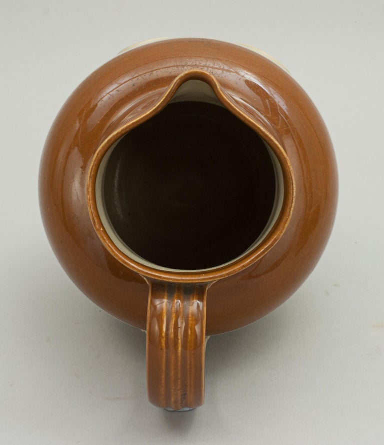 Vintage "Denby" Pottery Tennis Lemonade Jug For Sale at 1stDibs