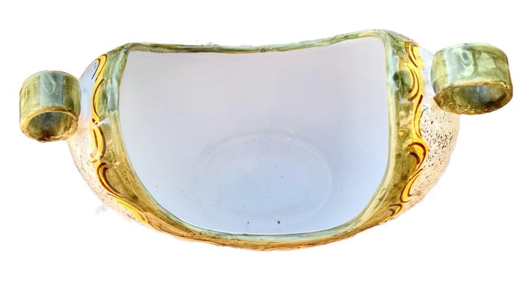 Vintage Deruta Italian Majolica Boat Shaped Vase For Sale at 1stDibs