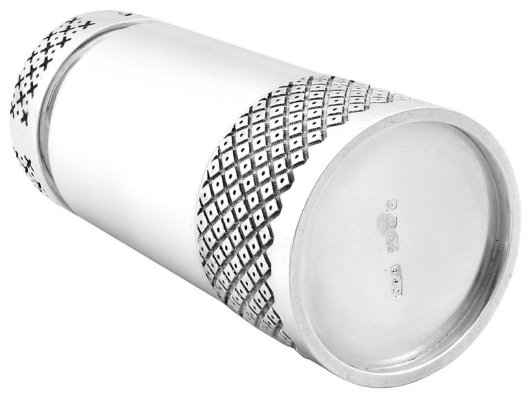 Vintage Design Style Sterling Silver Sugar Caster For Sale at 1stDibs