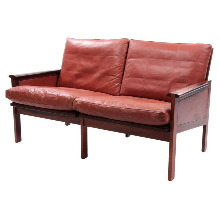 Vintage Design Two-Seater Model Capella Design by Illum Wikkelsø,1960 Denmark at 1stDibs