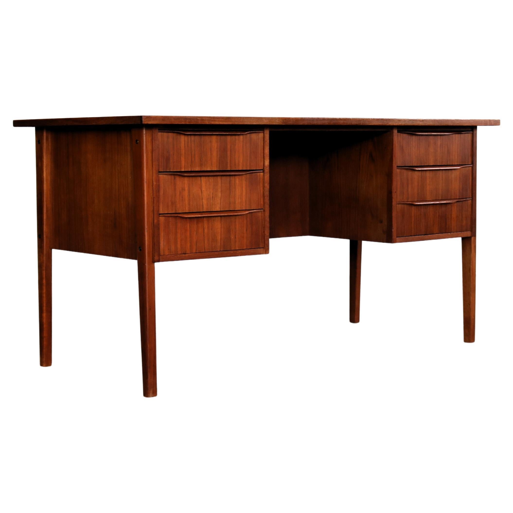 vintage desk desk 60s J. Svenstrup Danish For Sale at 1stDibs