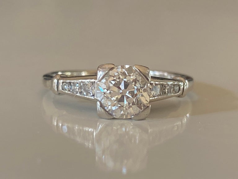 Vintage Diamond Engagement Ring For Sale at 1stDibs