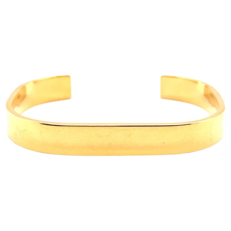 Vintage Dinh Van 18 Karat Square Cuff Bracelet For Sale at 1stDibs