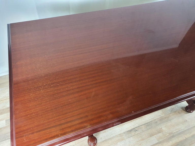 Vintage Dining Table in Beech and Chipboard For Sale at 1stDibs