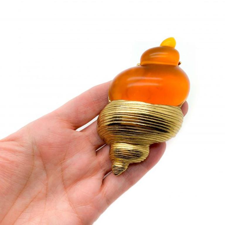 Vintage Dior Seashell Brooch by Robert Goossens for the Dune Parfum ...