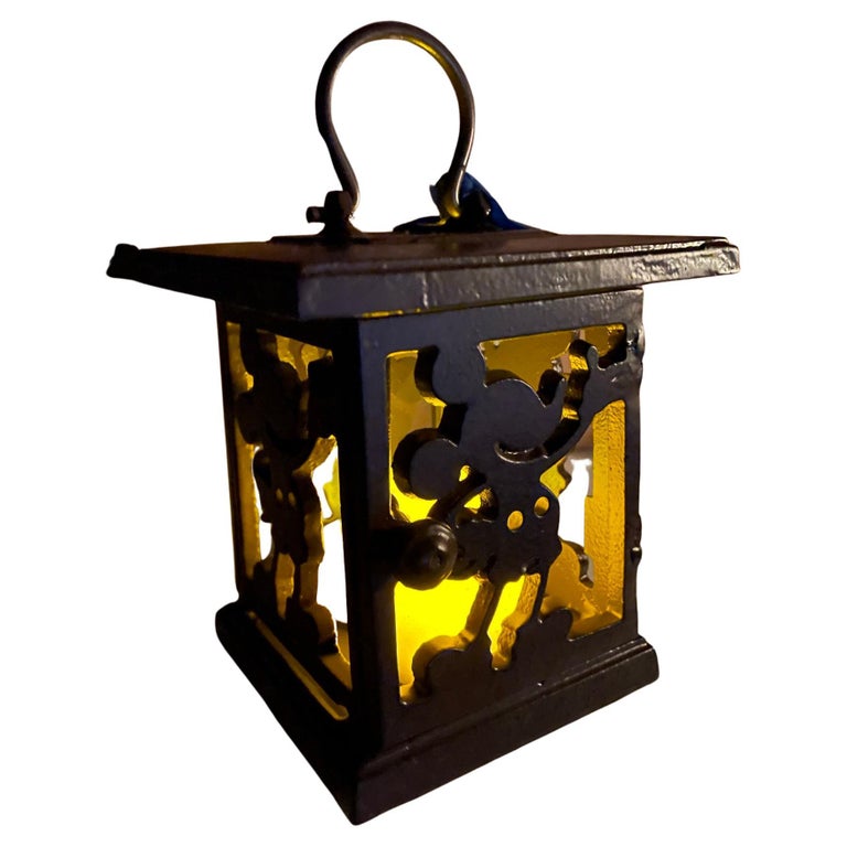 Vintage Disney Pair Mickey Mouse Garden Lighting Lanterns For Sale at ...
