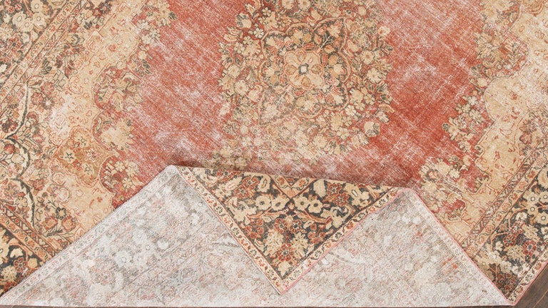 Vintage Distressed Red Persian Wool Rug For Sale at 1stDibs ...