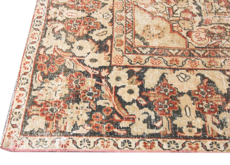 Vintage Distressed Red Persian Wool Rug For Sale at 1stDibs ...