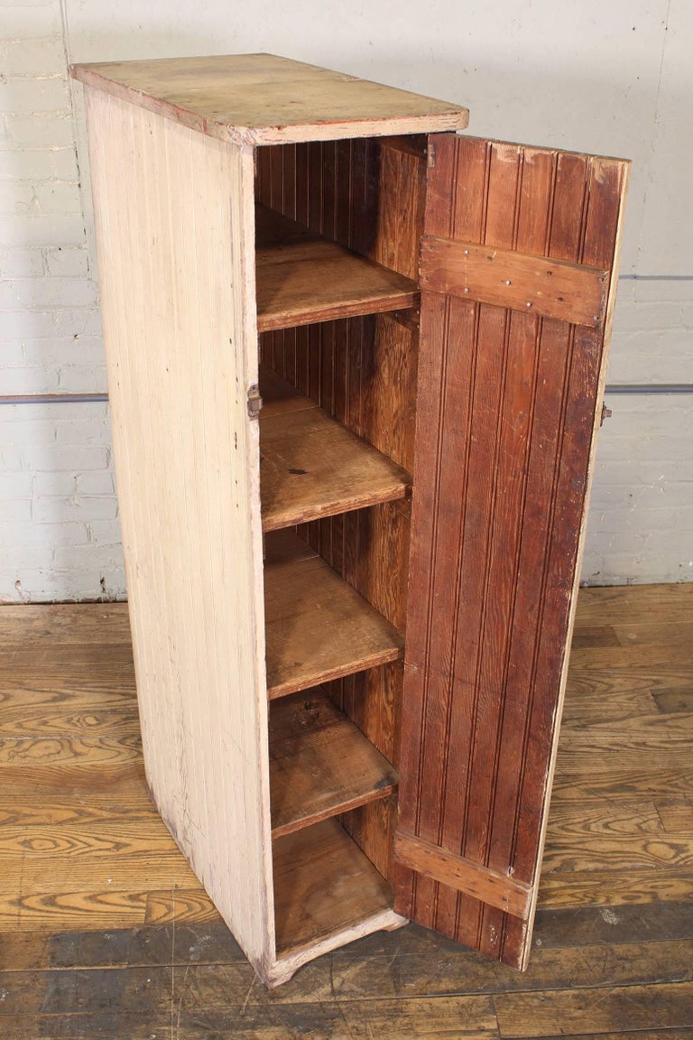 Vintage Distressed Wooden Storage Locker at 1stDibs