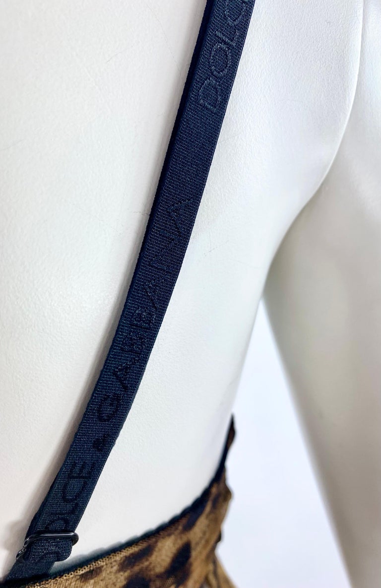 Vintage Dolce and Gabbana Leopard Print Chemise Dress *New with tags ...