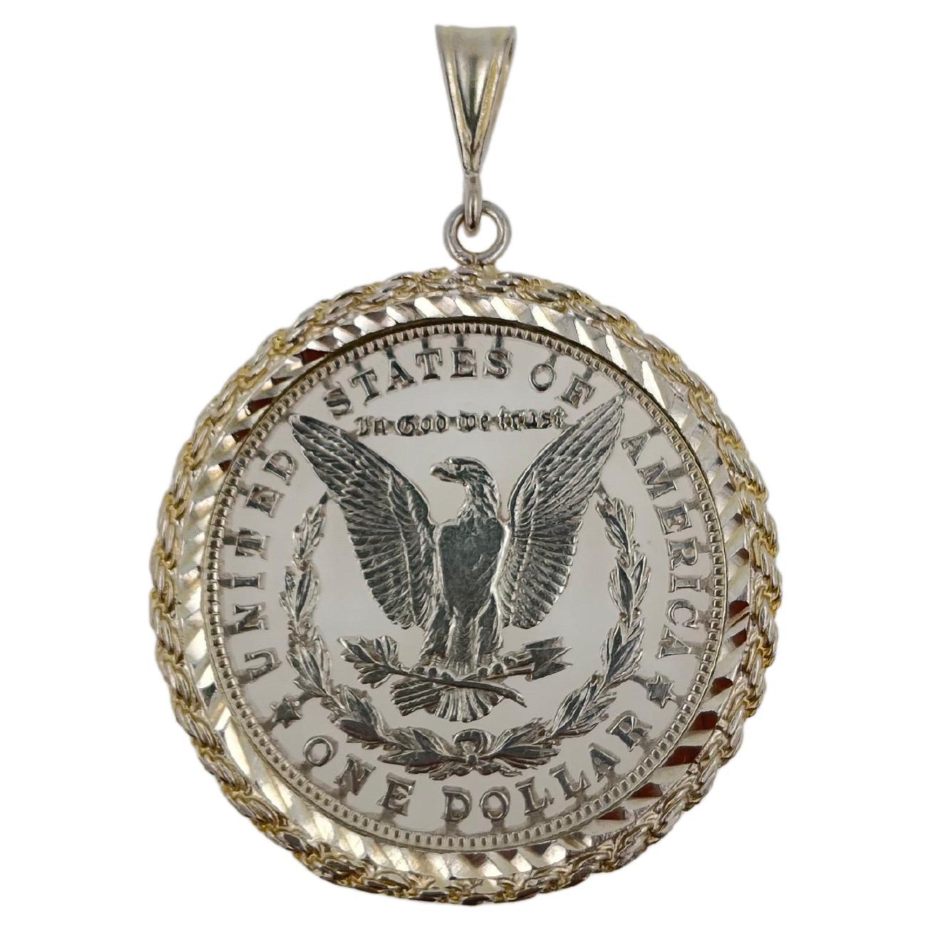 Handmade Spanish Coin Medallion Pendant For Sale at 1stDibs