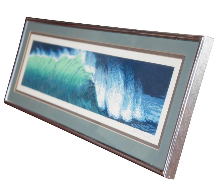 Vintage Don Russell Breaker Nautical Martime Ocean Wave Lithograph ...