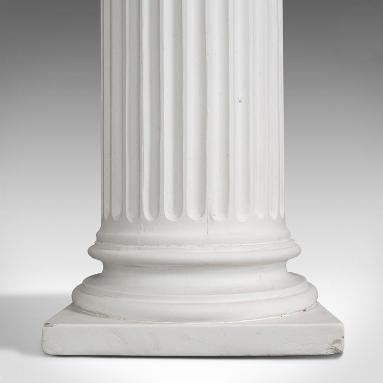 Vintage Doric Column, English, Architectural, Plaster, Display Base ...