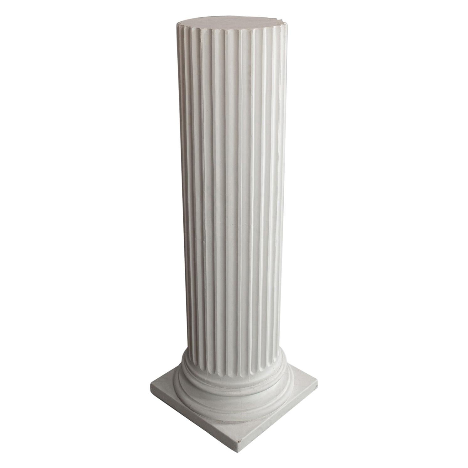 Vintage Doric Column, English, Architectural, Plaster, Display Base ...
