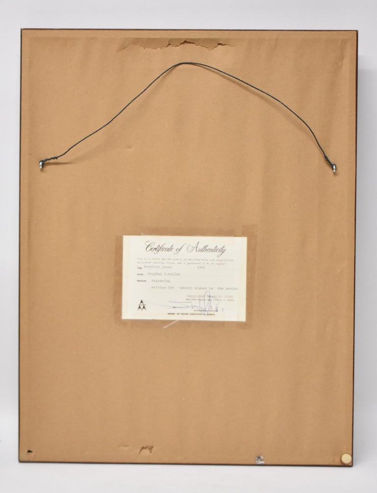 Vintage Douglas W. Gorsline Engraving Edition of 250 "Brooklyn Local ...