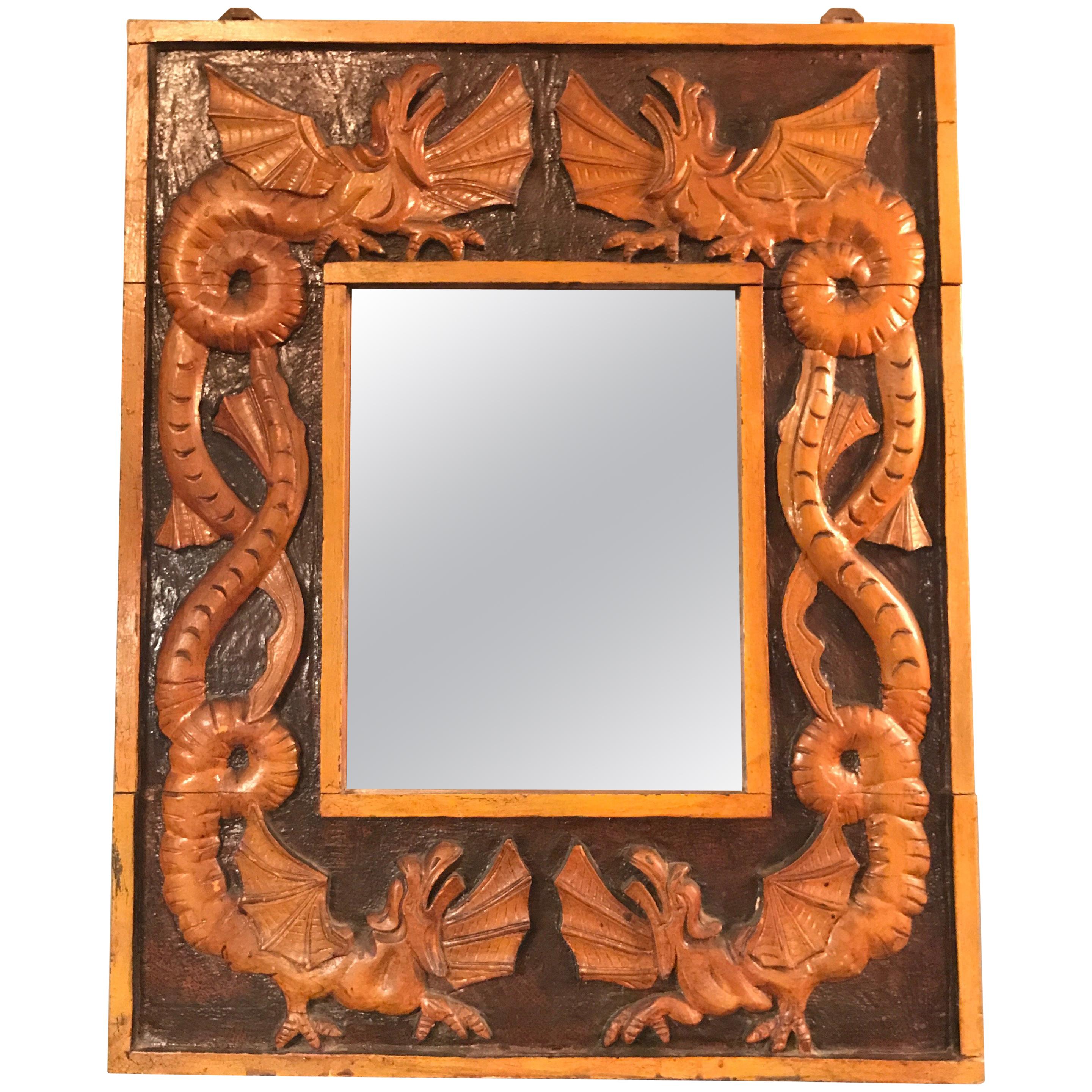 Vintage Dragon Mirror from the Midcentury at 1stDibs