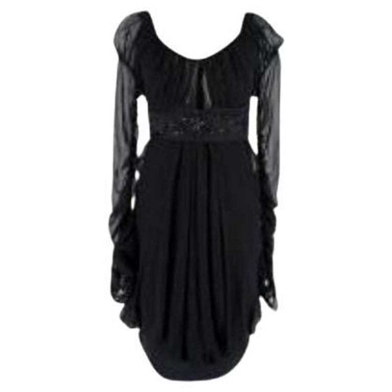 vintage draped bodice beaded dress For Sale at 1stDibs