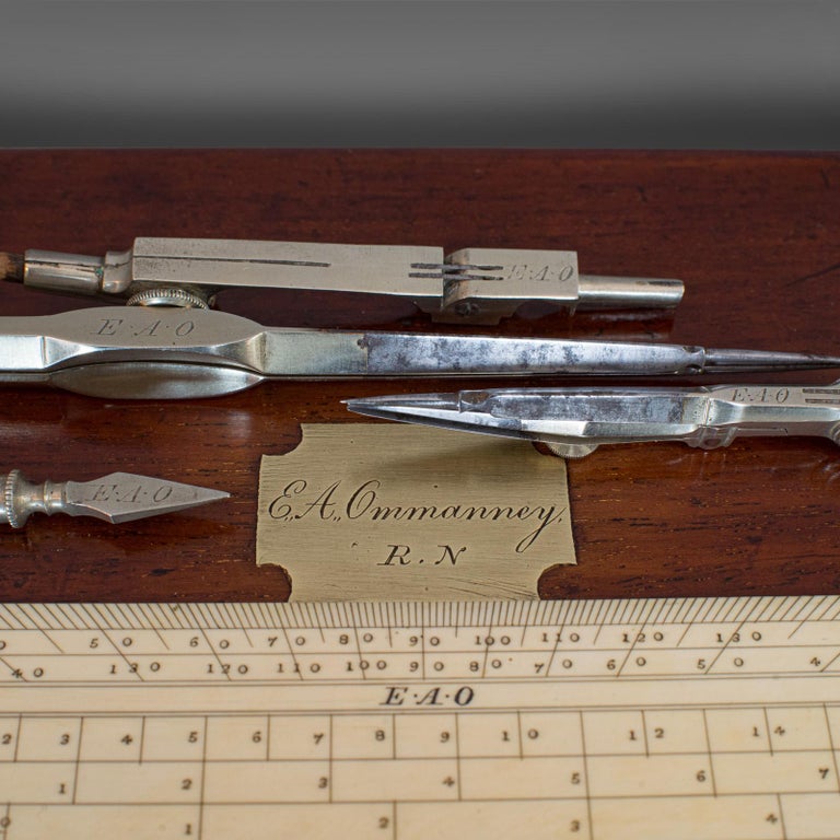 Vintage Drawing Instrument Set, English, Drafting Compass Compendium ...