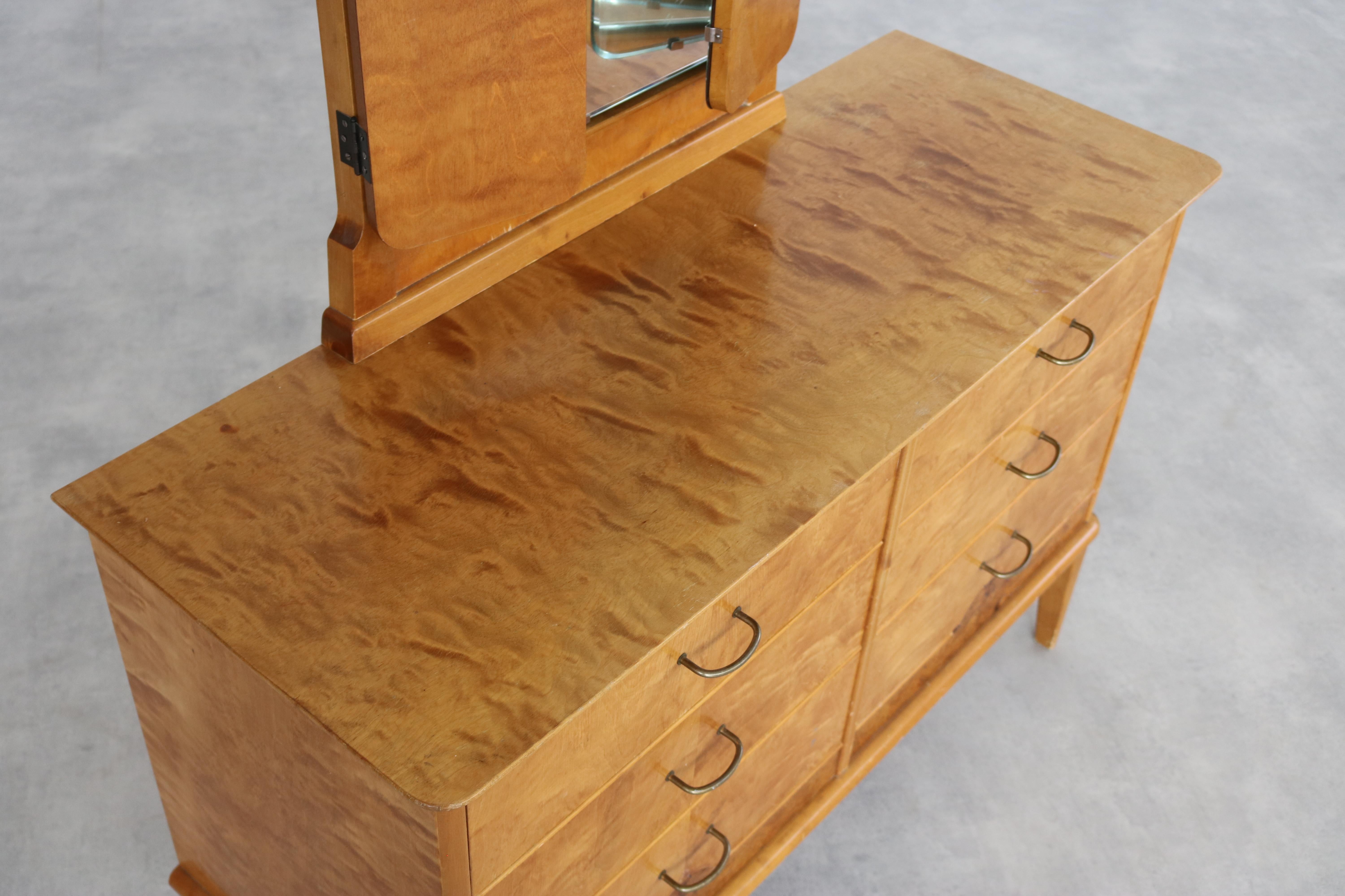 vintage dressing table cupboard 70's Swedish period 60's design unkno ...