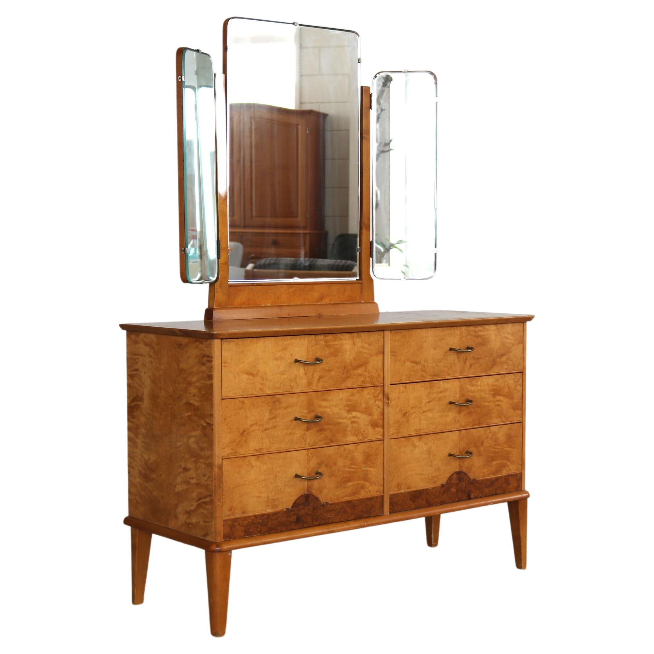 vintage dressing table cupboard 70's Swedish period 60's design unkno ...