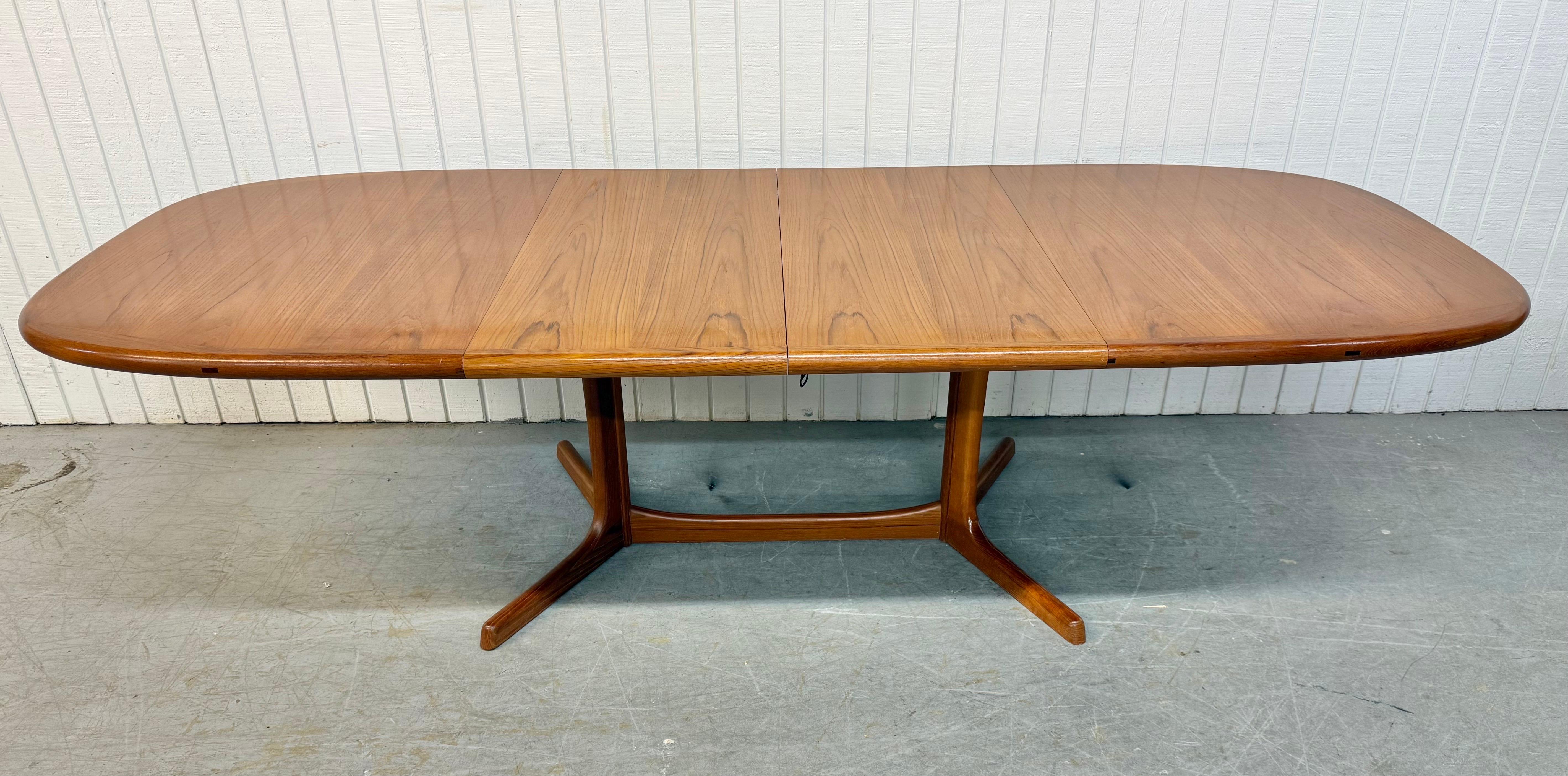 Vintage Drylund Danish Modern Teak Oval Dining Table For Sale at 1stDibs