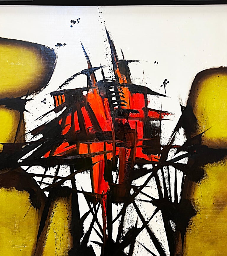 Vintage Duane Albert Armstrong Abstract Oil Painting, 1966 For Sale at ...