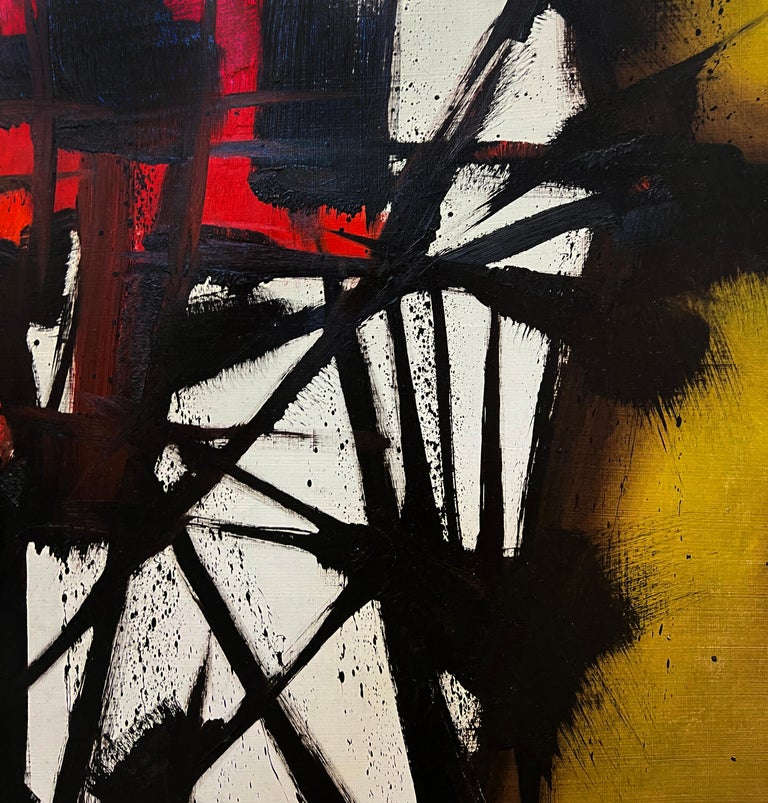 Vintage Duane Albert Armstrong Abstract Oil Painting, 1966 For Sale at ...