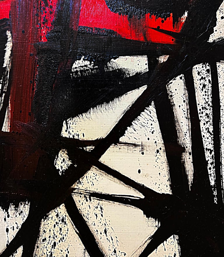 Vintage Duane Albert Armstrong Abstract Oil Painting, 1966 For Sale at ...