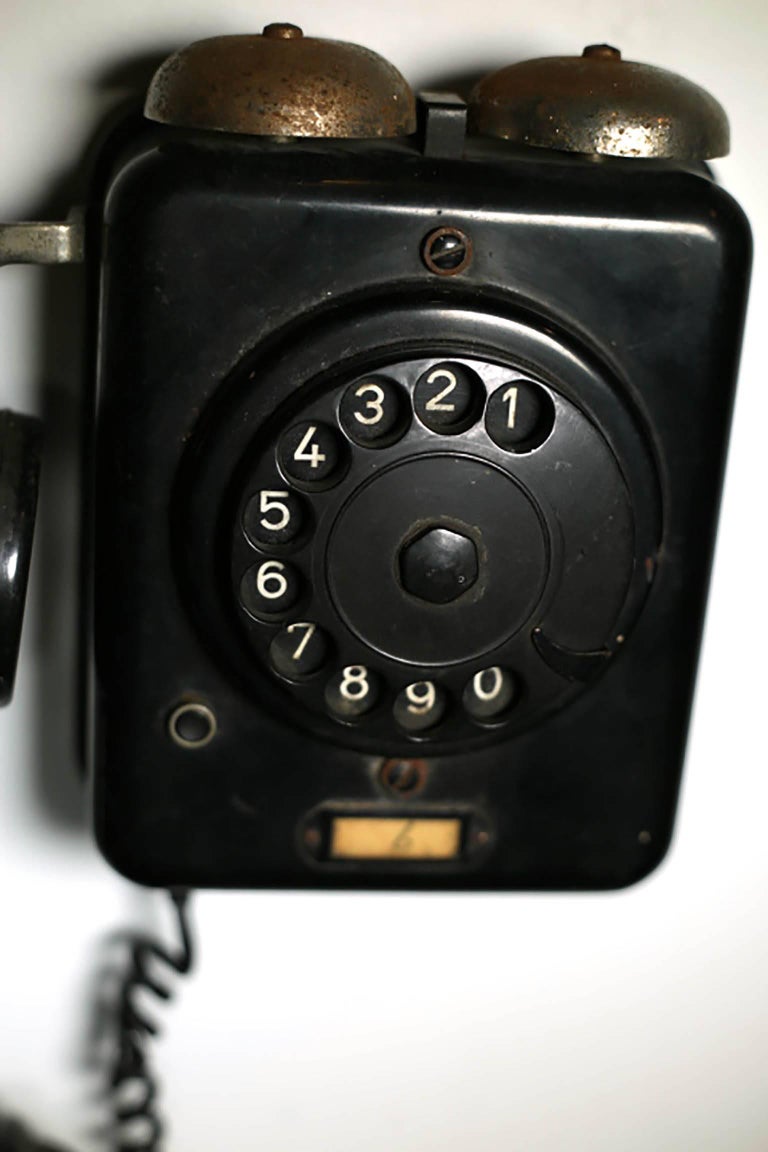 Vintage Dutch Bakelite and Metal Rotary Dial Telephone, circa 1950s at ...