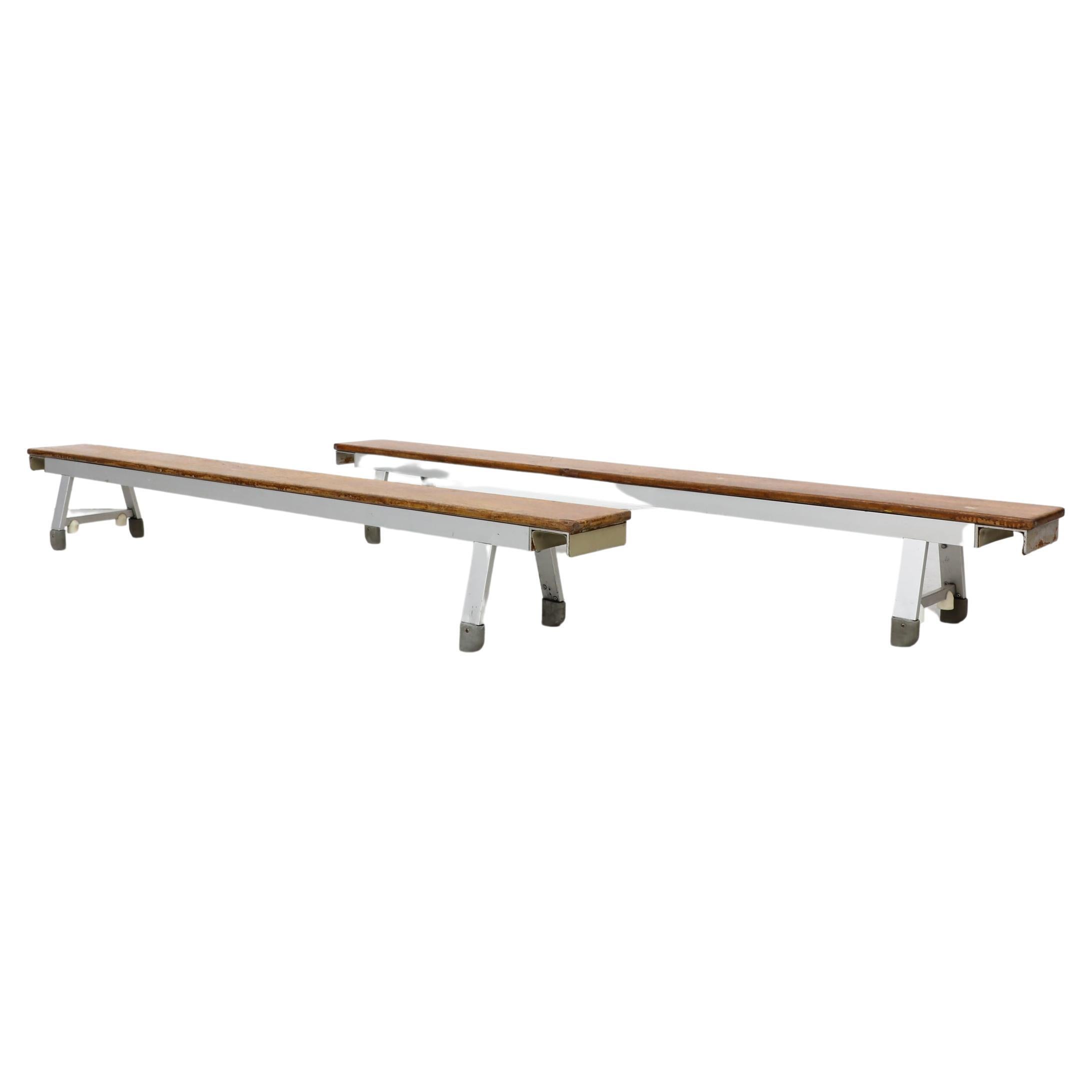 Vintage Dutch Leather Gym Vault or Coffee Table at 1stDibs